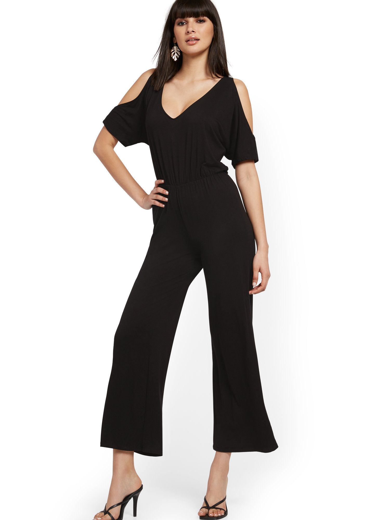 Cold-Shoulder Jumpsuit - NY&C Style System – New York & Company