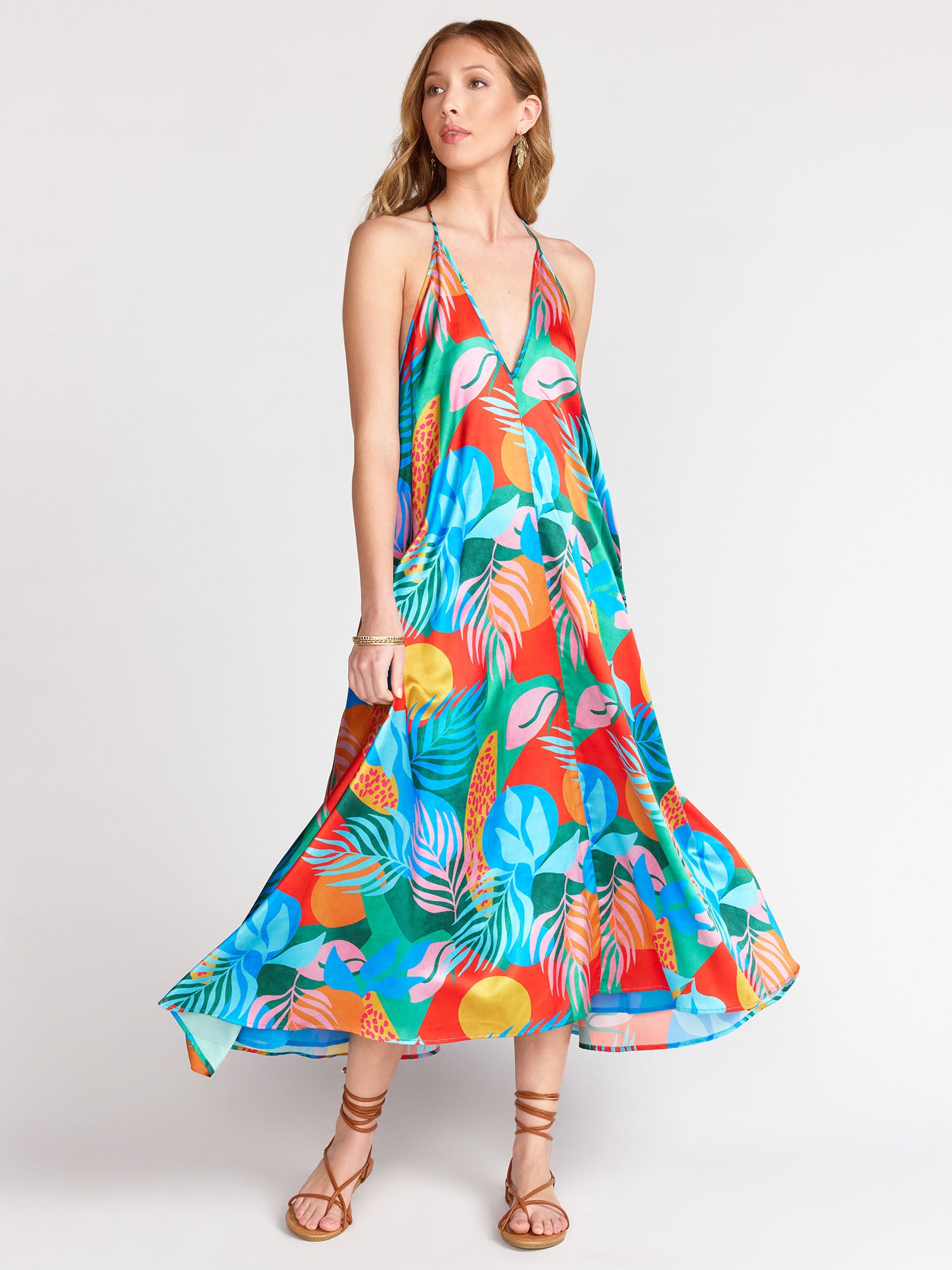 Tropical Print Slip Midi Dress - Dress Forum – New York & Company