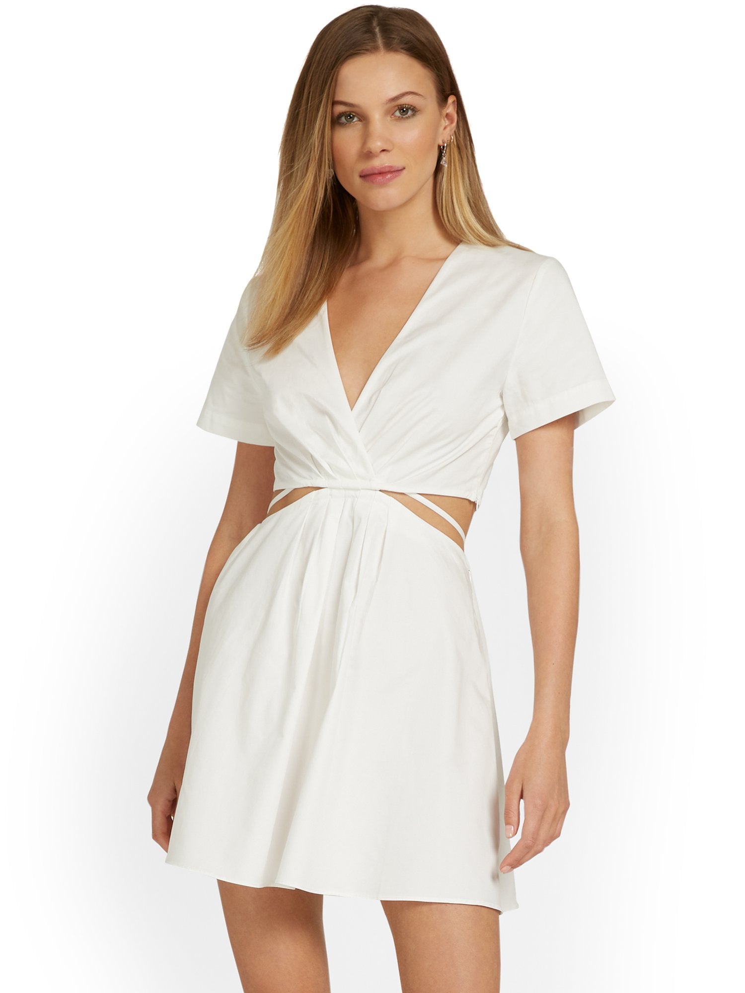 Emory Park V-Neck Cut-Out Mini Dress - Brands We Love – New York & Company