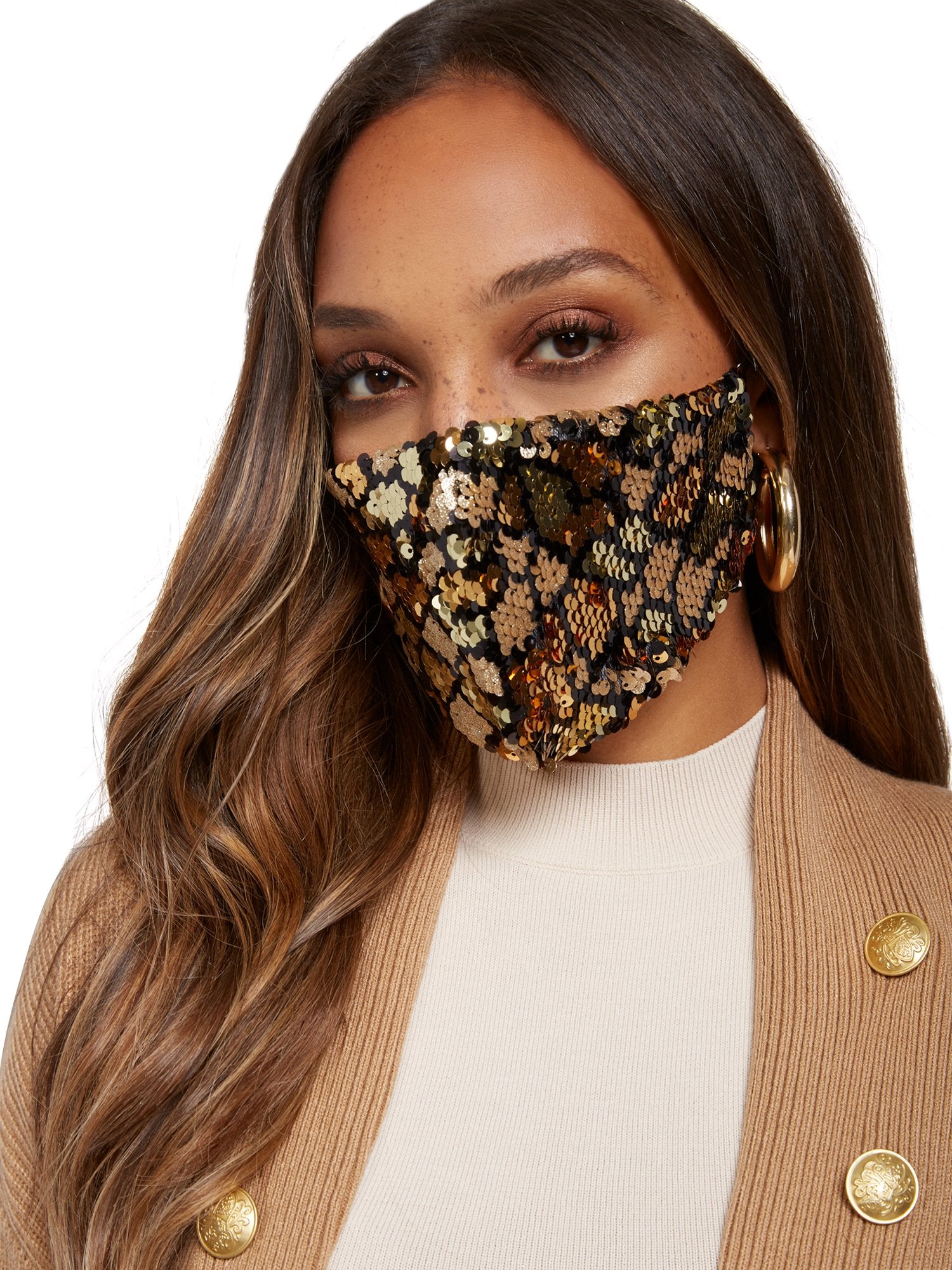 Snake-Print Face Mask – New York & Company