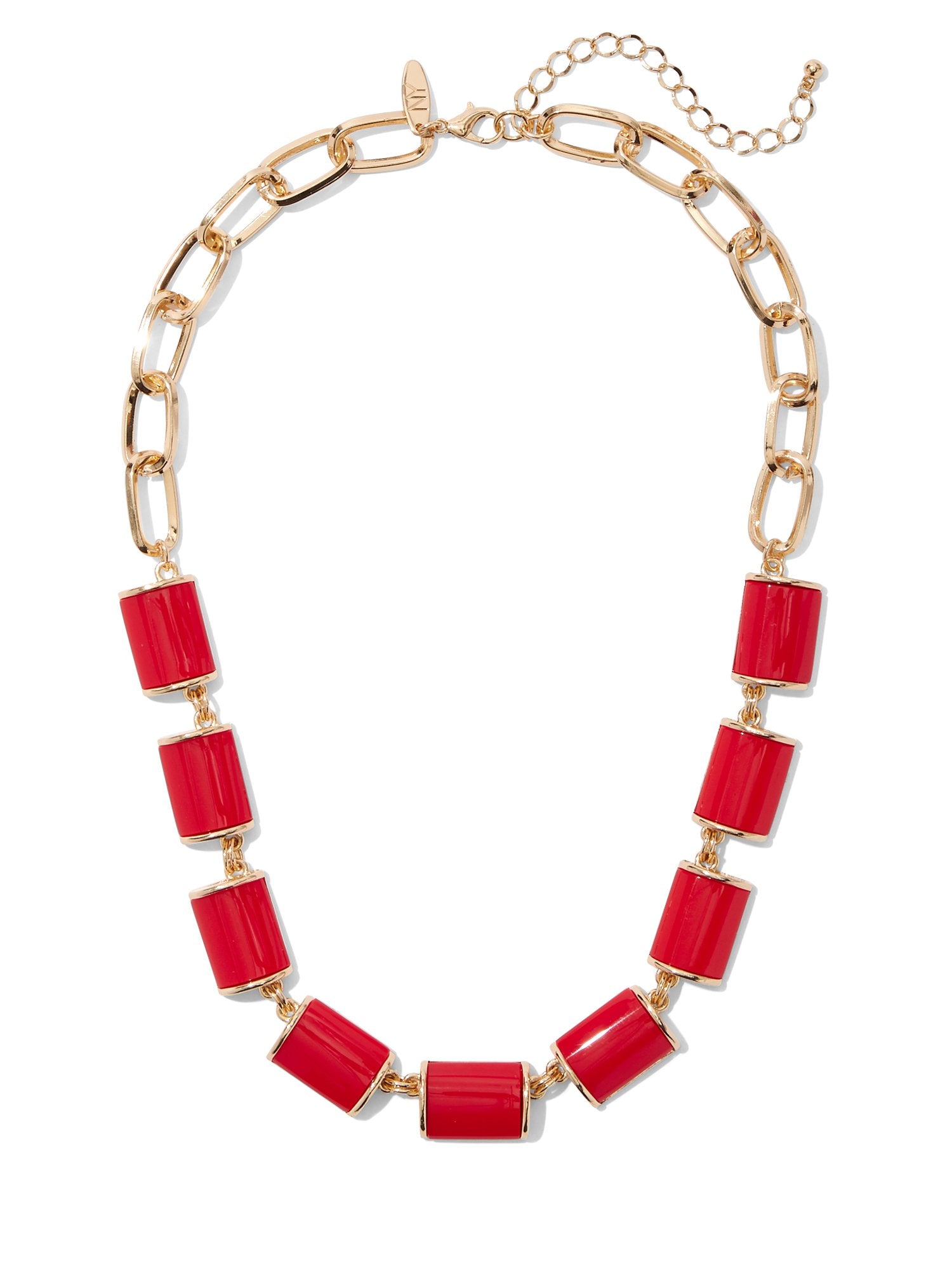 Red Enamel Statement Necklace – New York & Company