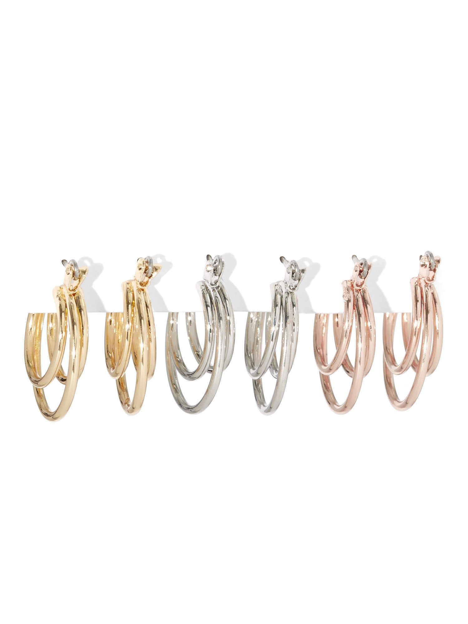 3-Piece Triple Hoop Earring Set – New York & Company