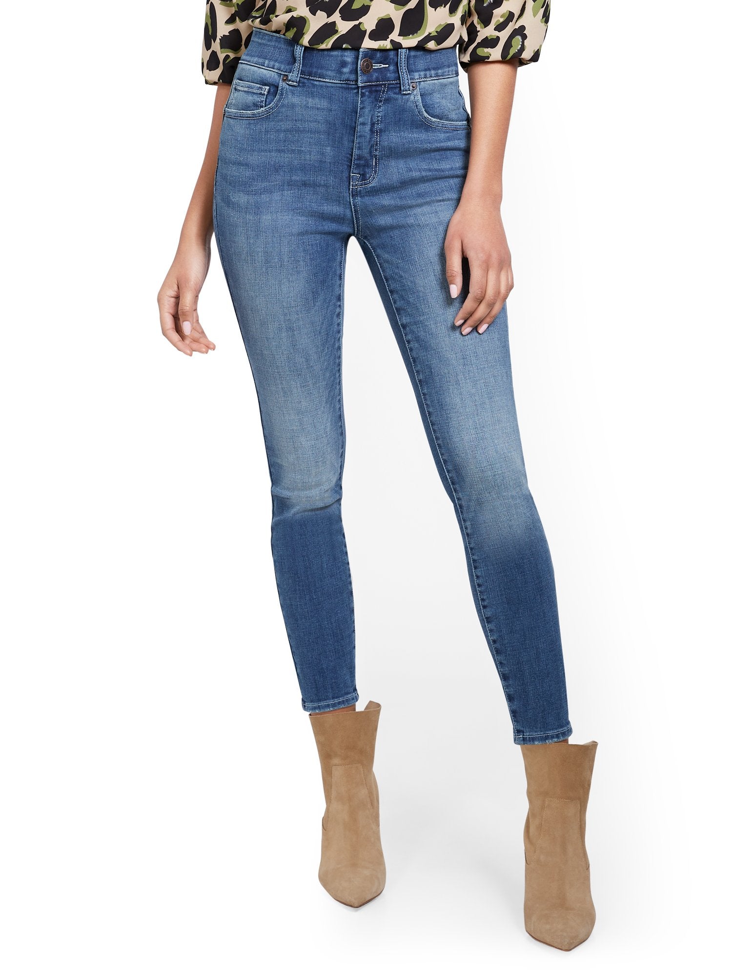 Tall Mya Curvy Super High-Waisted Sculpting No Gap Super-Skinny Ankle ...