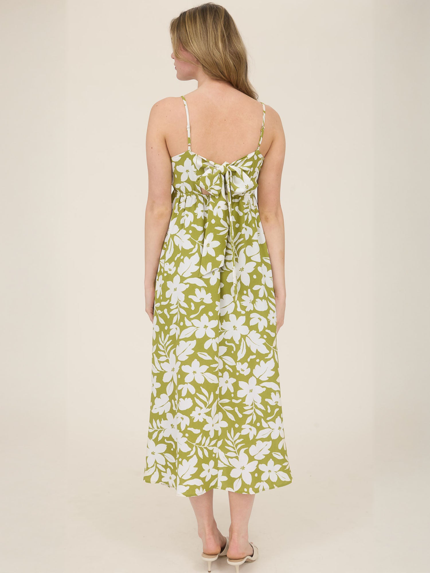 Rick Rack Trim Floral Midi Sun Dress – New York & Company