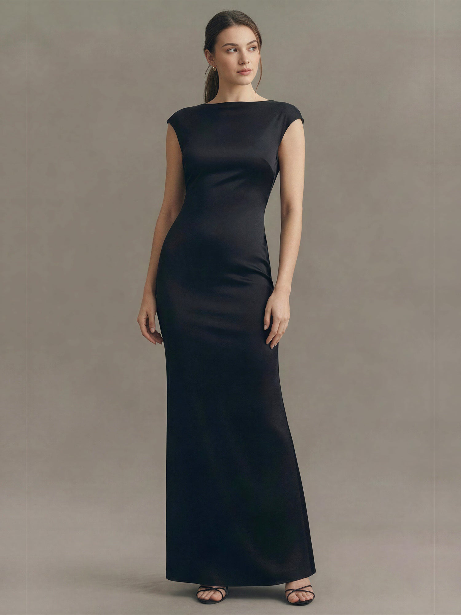 Mesh Back Cutout Bodycon Gown – New York & Company